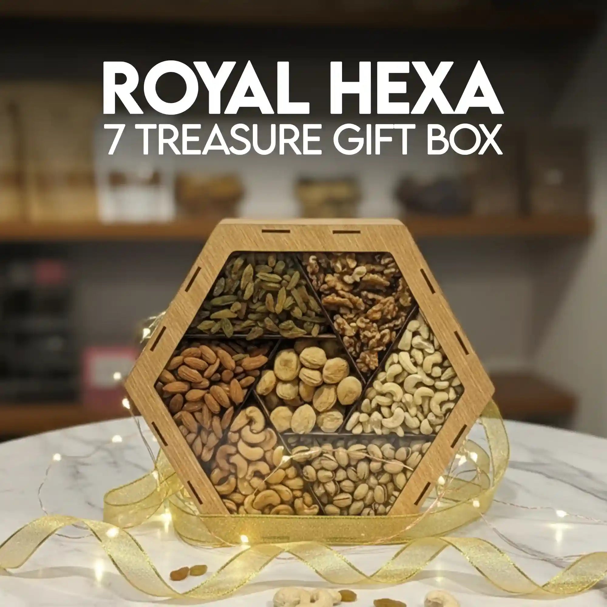 Royal Hexa 7 Treasure Gift Box - Premium Gift Box – Memondryfruits.pk