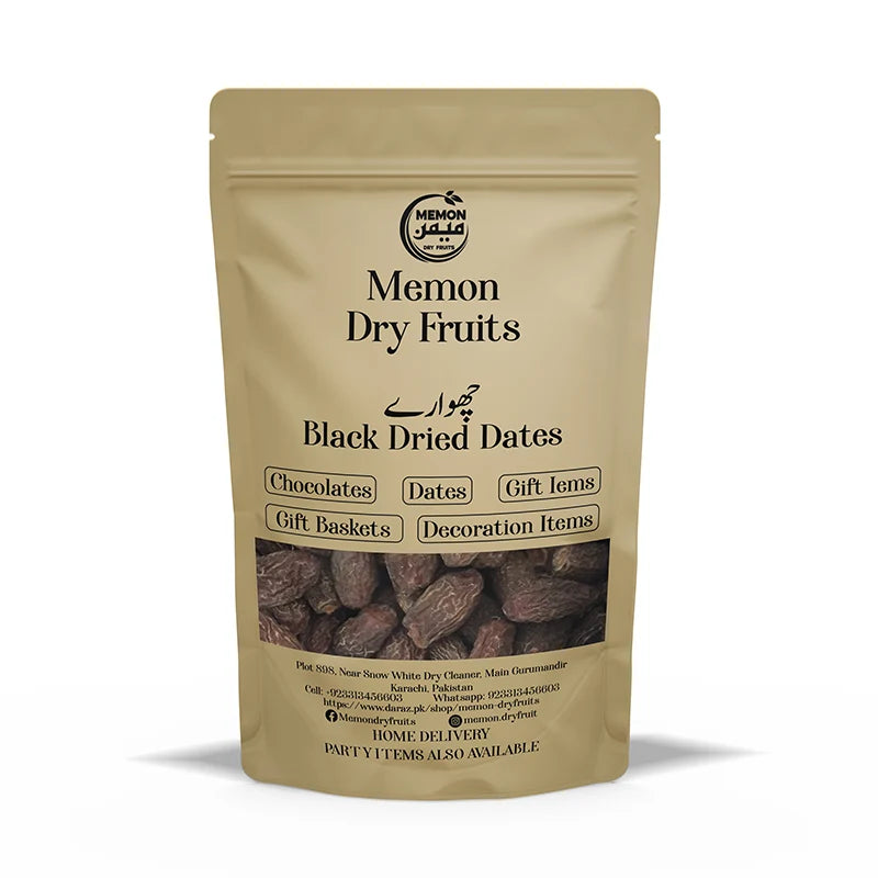 Black Dried Dates (Chuwara) – Memondryfruits.pk